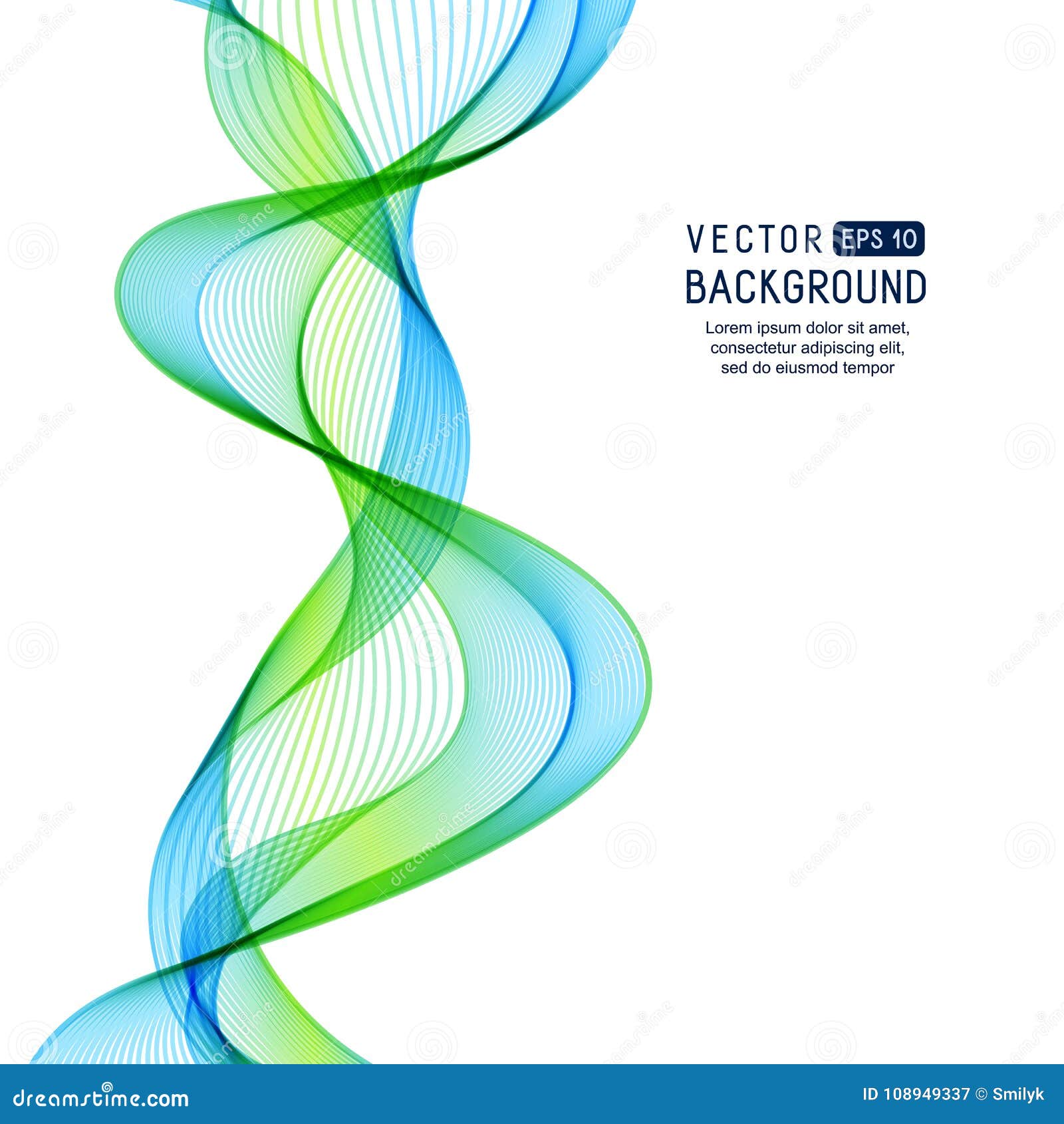 Universal Background with Gradient Blue and Green Vertical Wave Stock ...