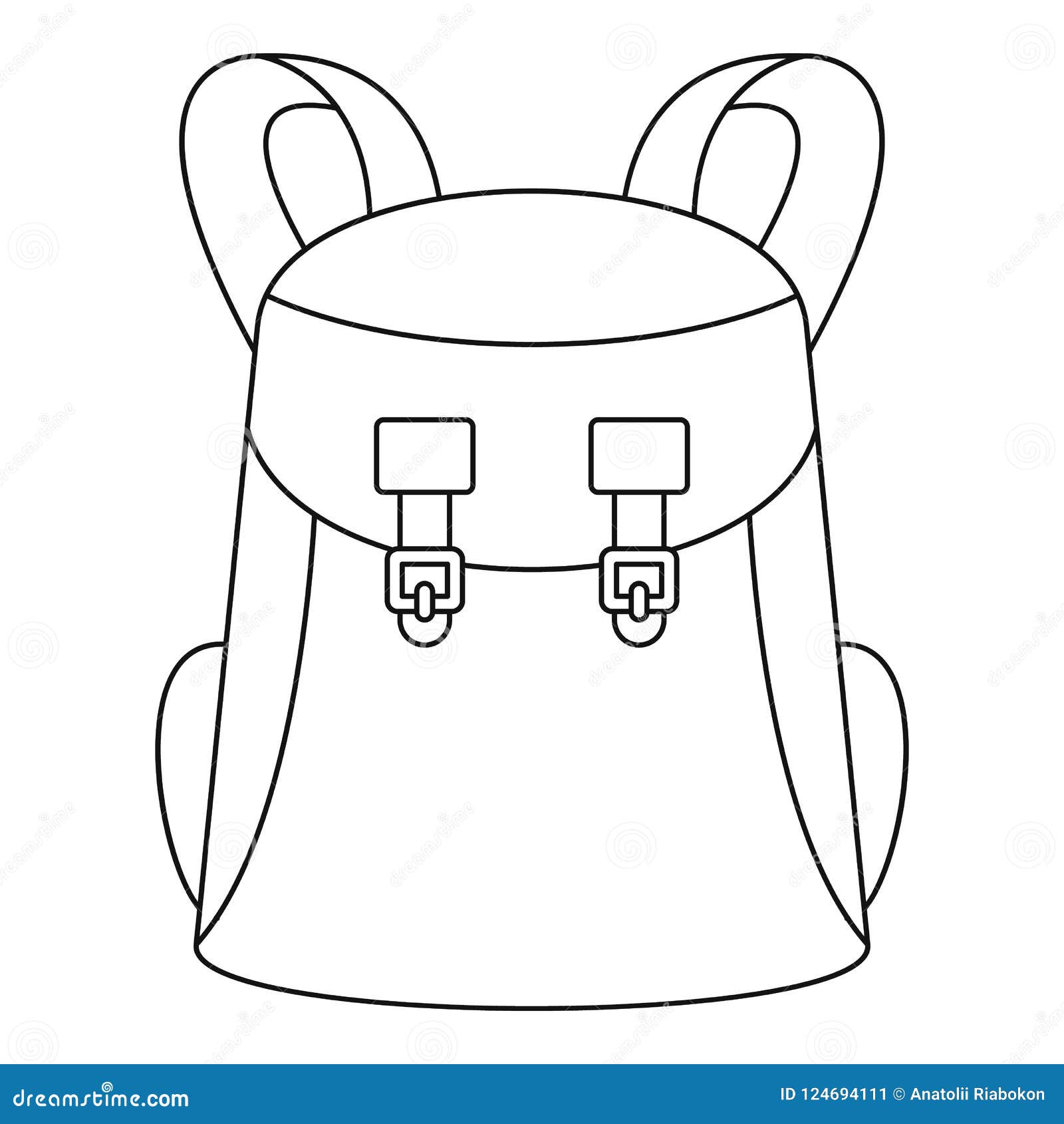 Universal Backpack Icon, Outline Style Stock Illustration ... Universal Backpack Icon, Outline Style Stock Illustration ...