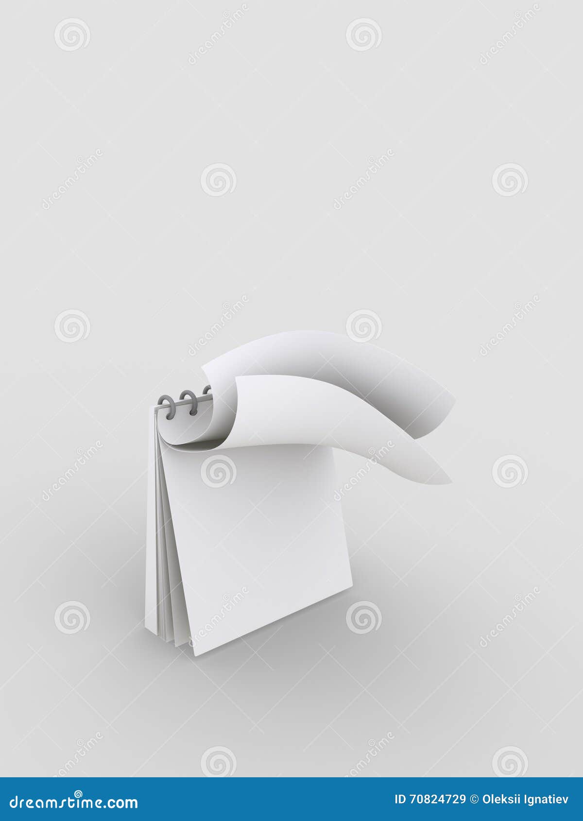 Universal Blank Calendar with Turning Pages. Stock Illustration ...