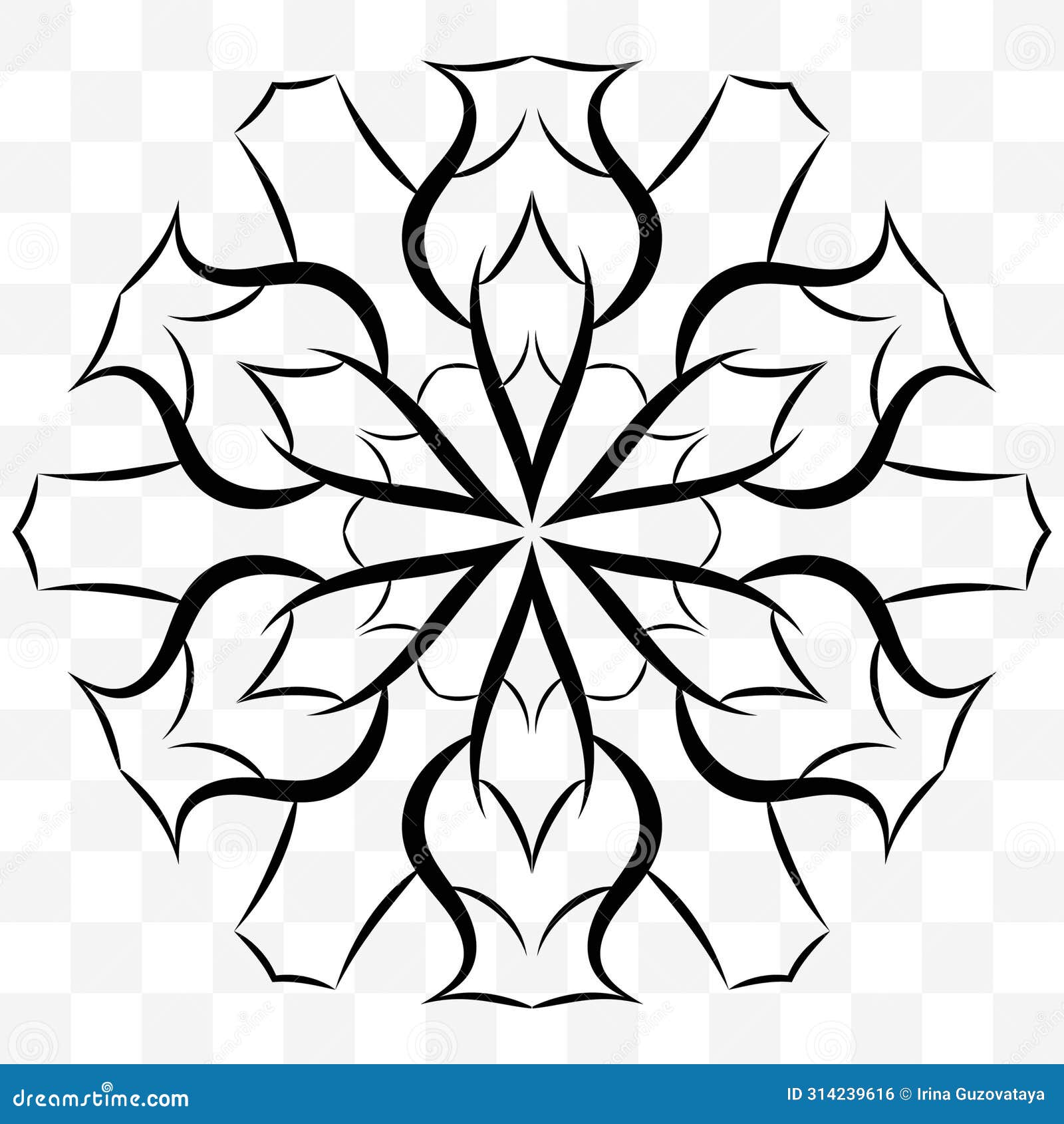 A Universal Circular Symmetrical Element for a Pattern. Original ...