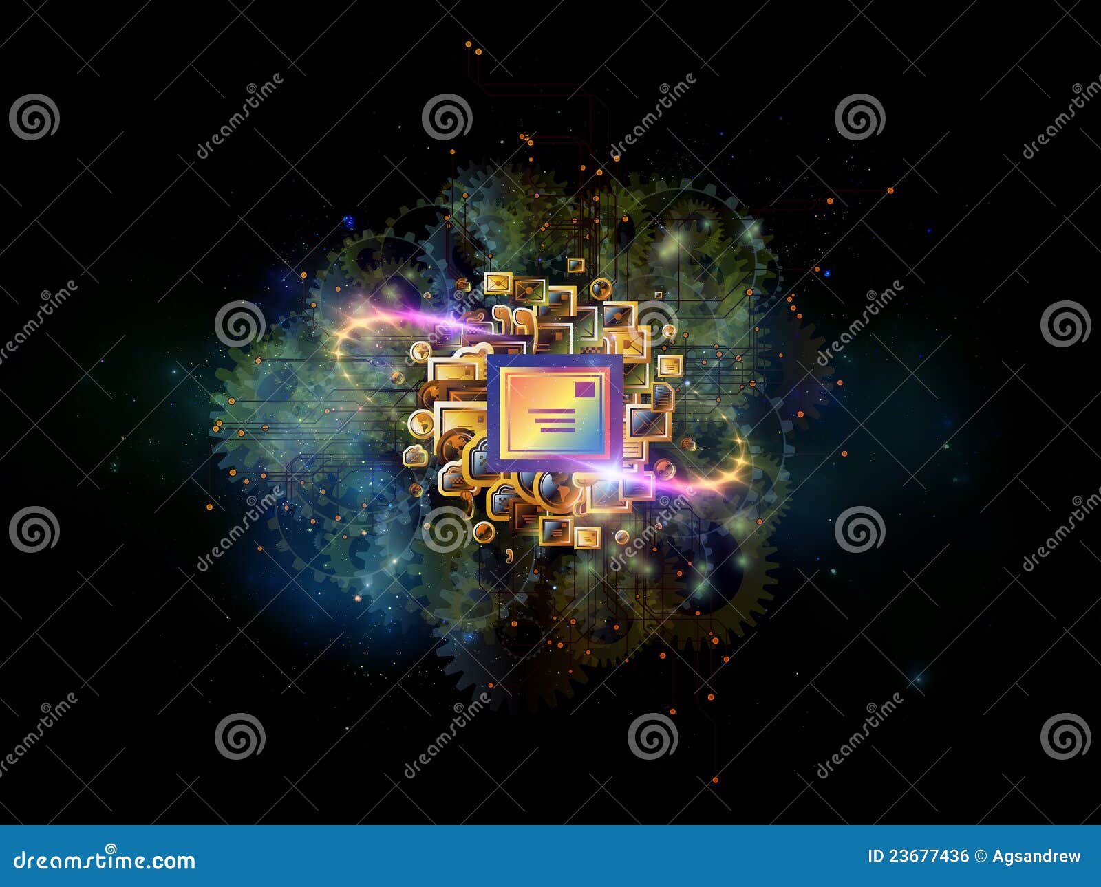 Universal communications stock illustration. Illustration of address ...