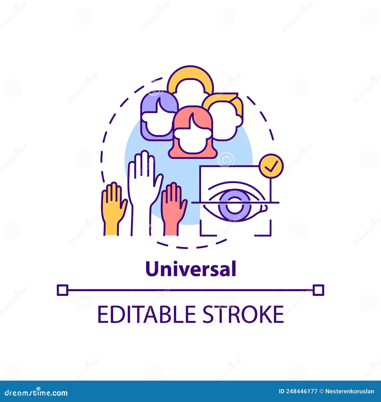 Universal concept icon stock illustration. Illustration of universal ...