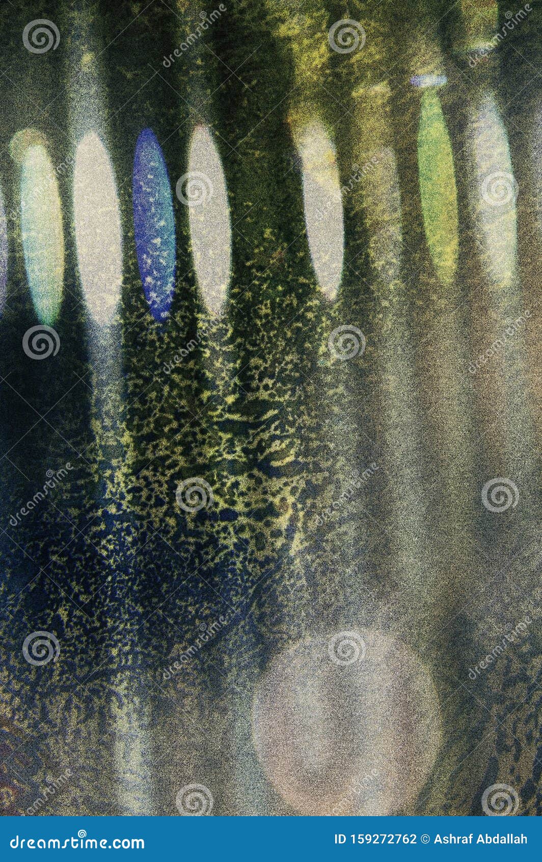 Universal Different Textures Bokeh Vector Seamless Patterns Set Stock ...