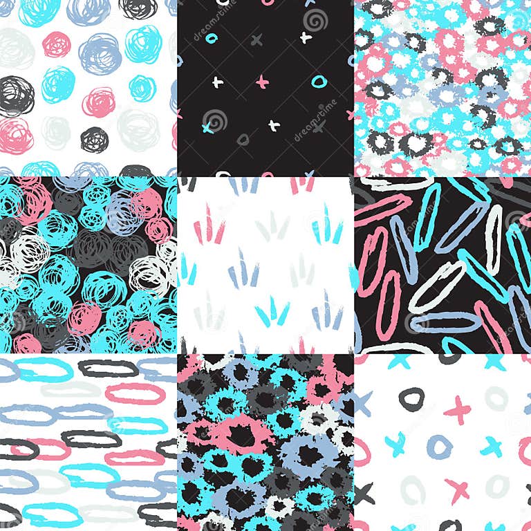 Universal Various Vector Seamless Patterns. Endless Texture Can Be Used ...