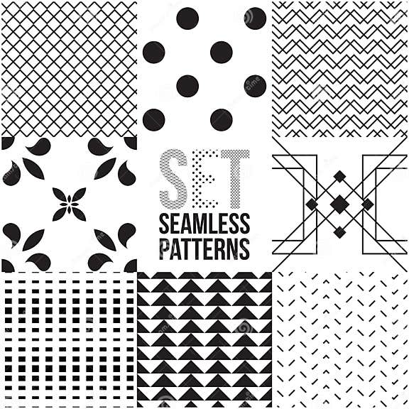 Universal Different Vector Seamless Patterns Stock Vector ...