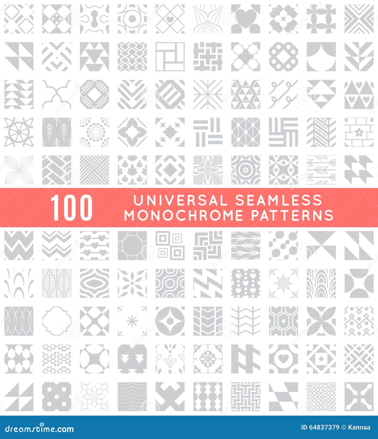 Universal Different Vector Seamless Patterns Stock Vector ...