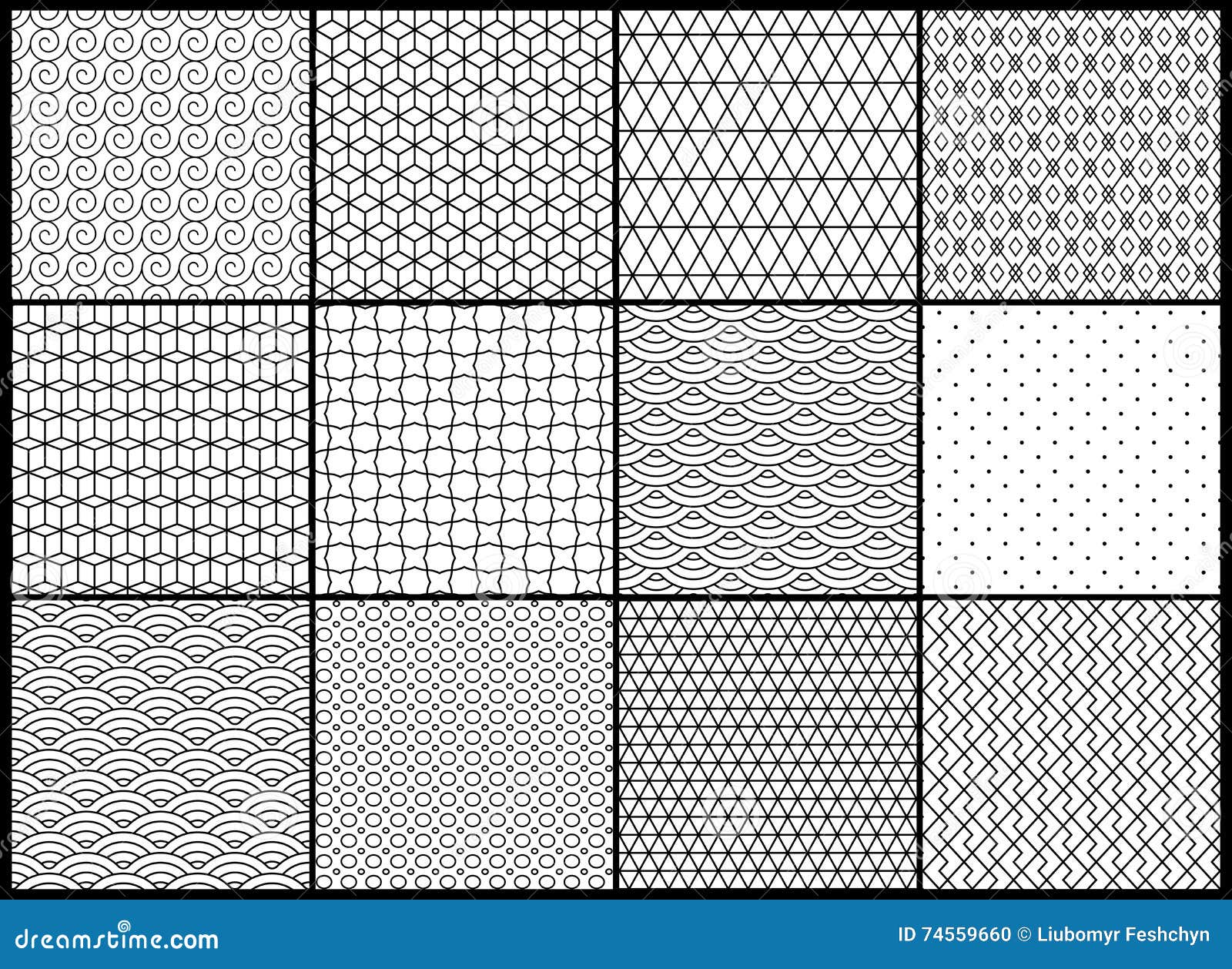 Universal Different Vector Seamless Patterns. Endless Texture Can Be ... Universal Different Vector Seamless Patterns. Endless Texture Can Be ...