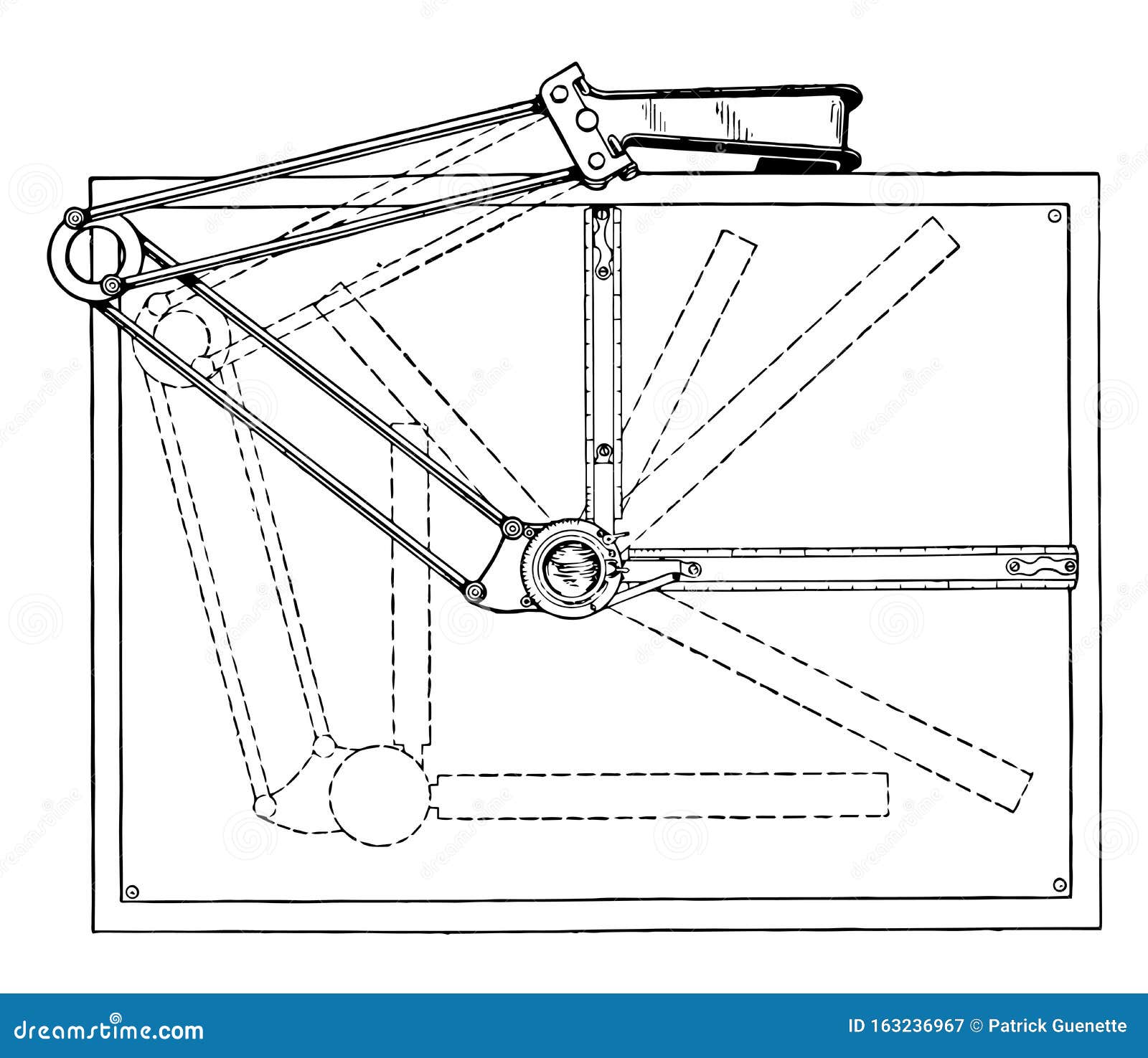 Universal Drafting Machine Surface of the Drawing Board Vintage ...