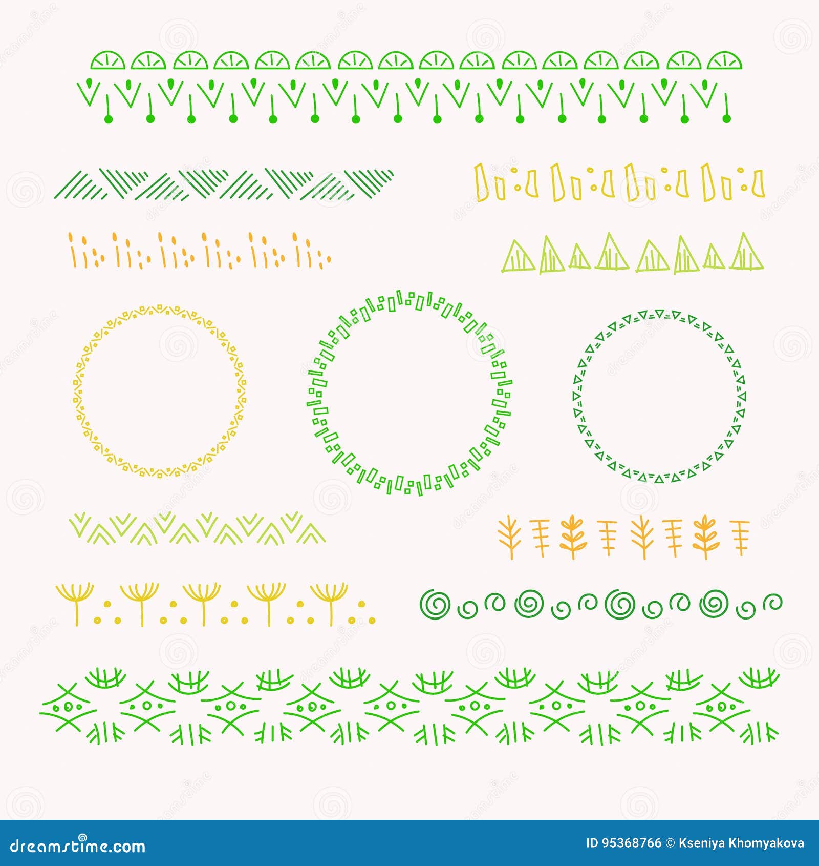 Universal Element for Border Stock Vector - Illustration of festive ...