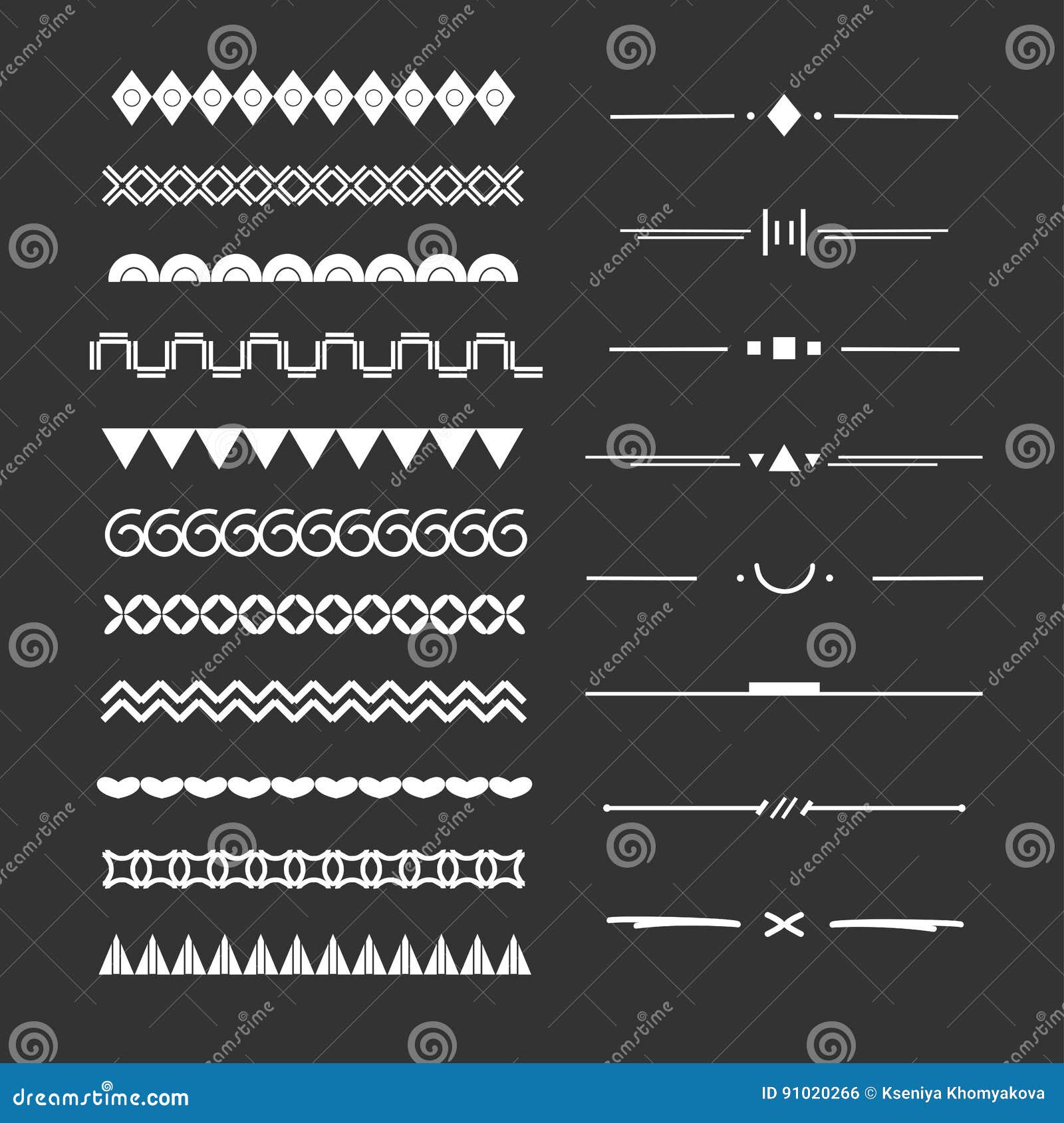 Universal Element for Border Stock Vector - Illustration of magazine ...