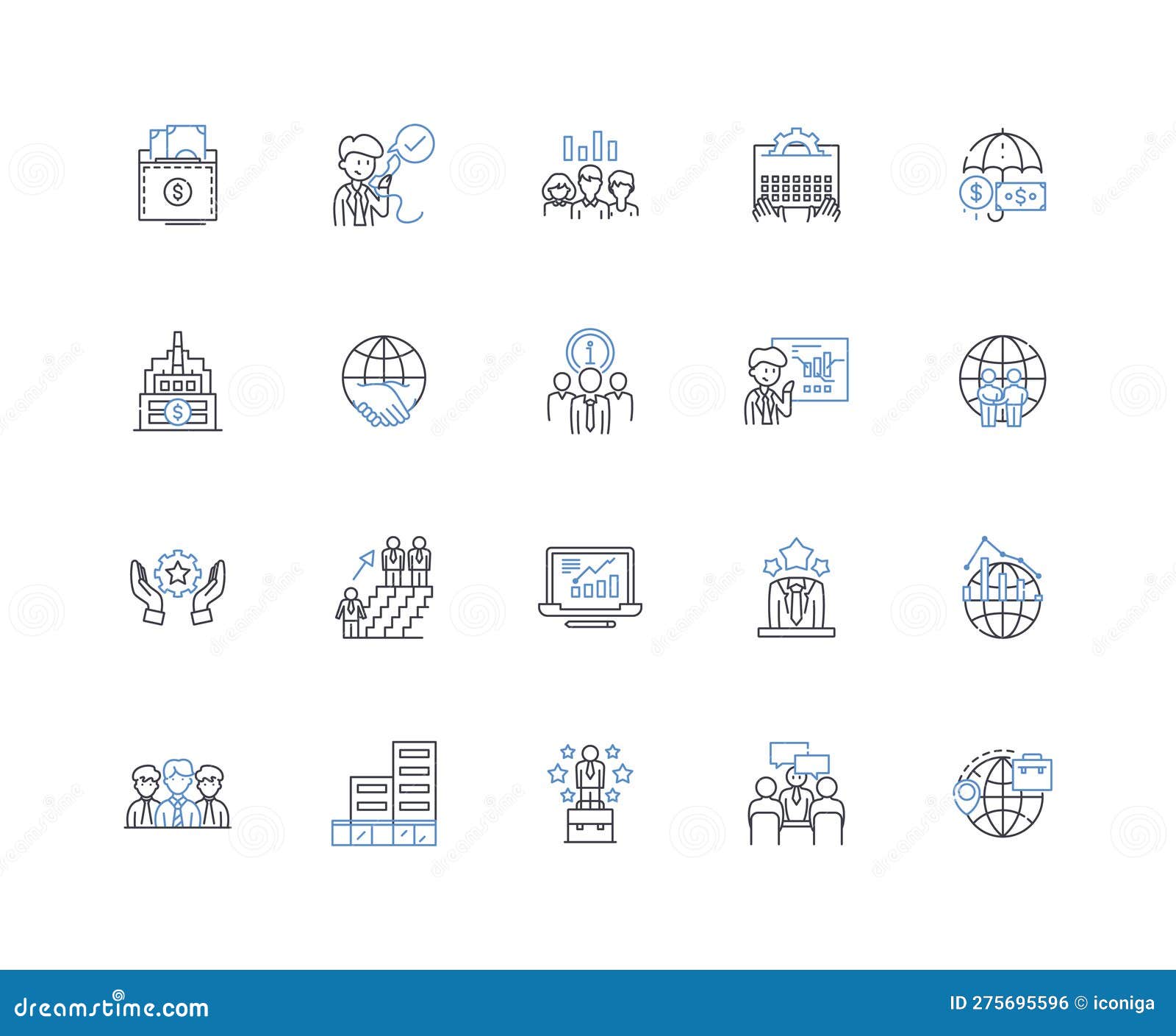 Universal Enterprise Line Icons Collection. Global, Diverse, Inclusive ...