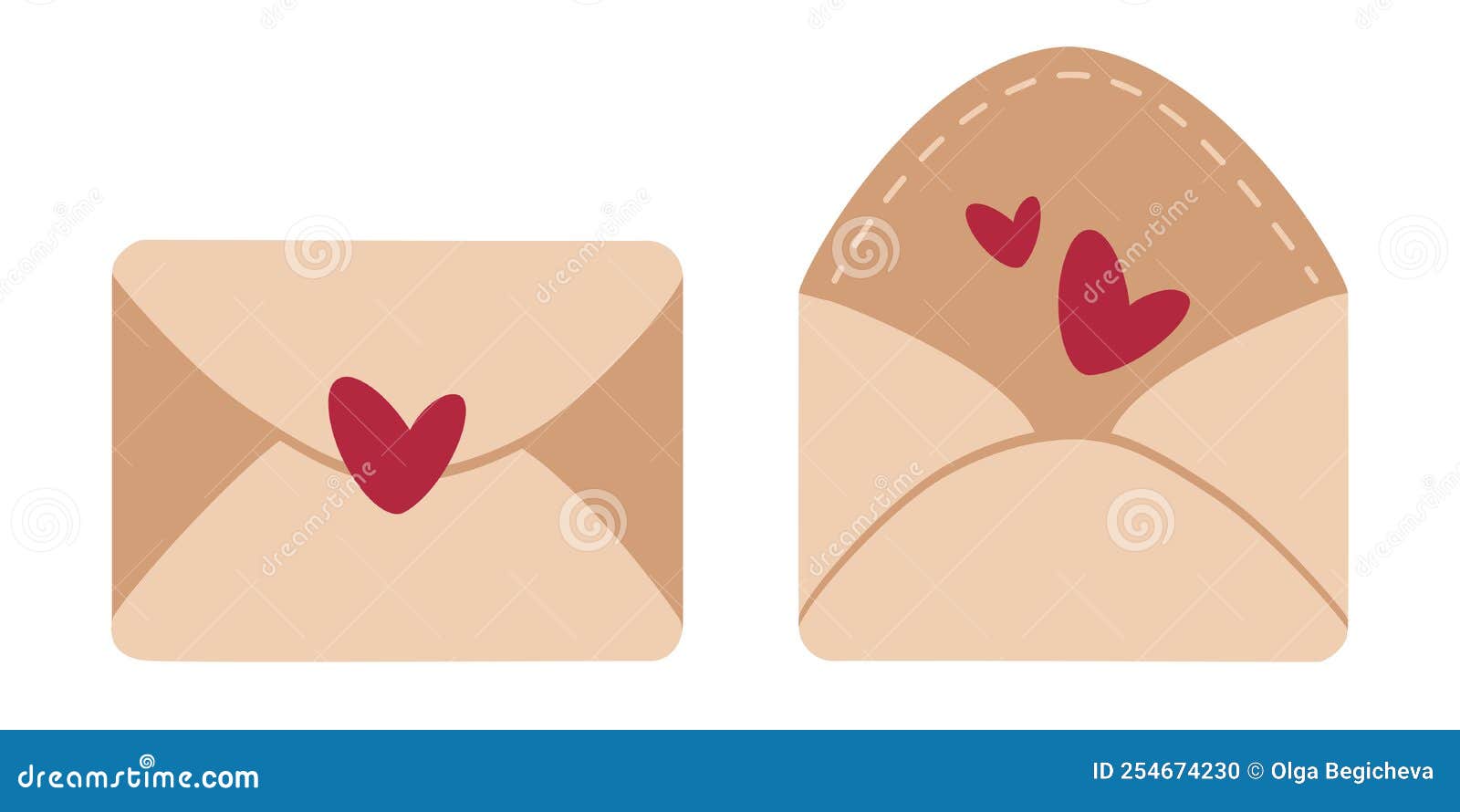 Universal Envelope Templates for Letters of Congratulations. Vector ...