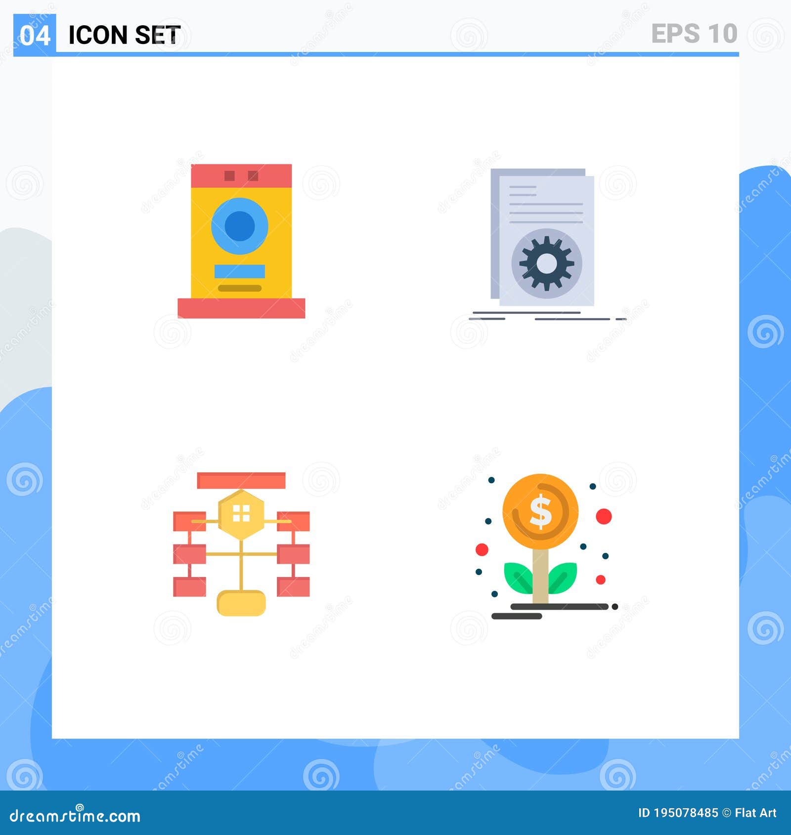 4 Universal Flat Icons Set for Web and Mobile Applications Clothes ...