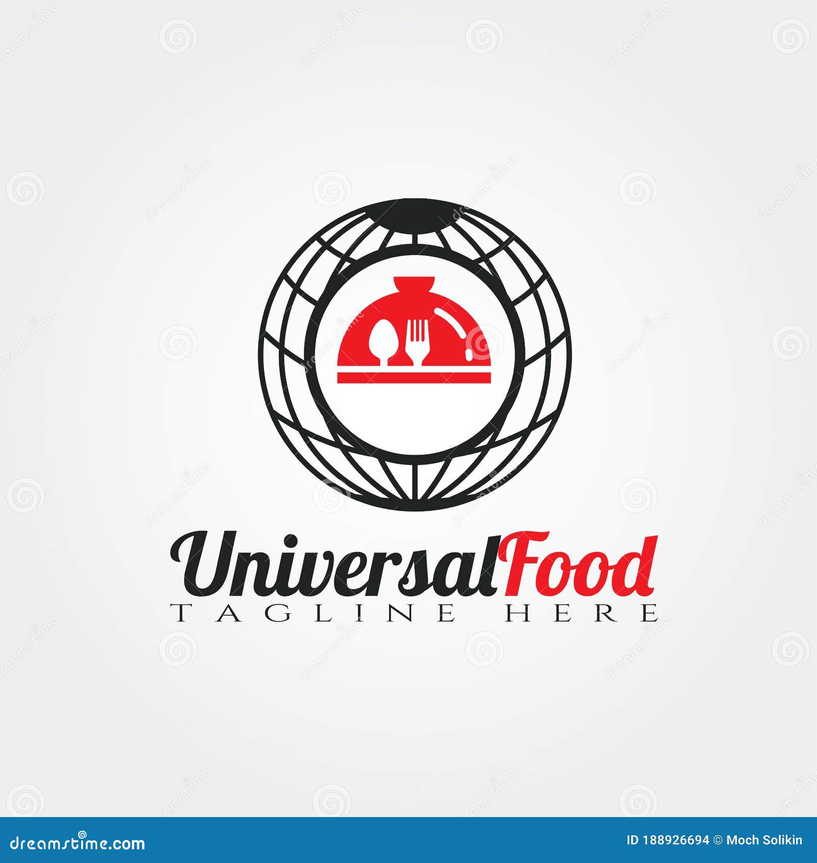 Universal Food Vector Logo Design,global Food Icon Stock Illustration ...