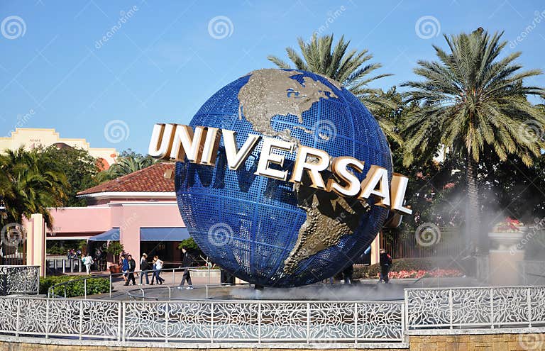 Universal Globe in Universal Orlando, Florida, USA Editorial Photo ...