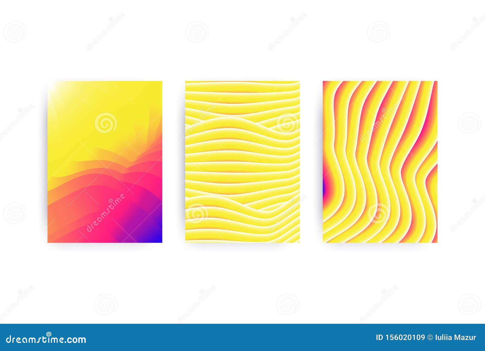Universal Gradient Geometric Posters Set Stock Vector - Illustration of ...