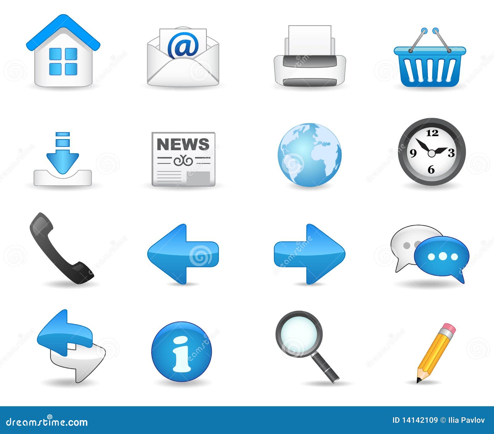 Universal icon set stock vector. Illustration of icons - 14142109