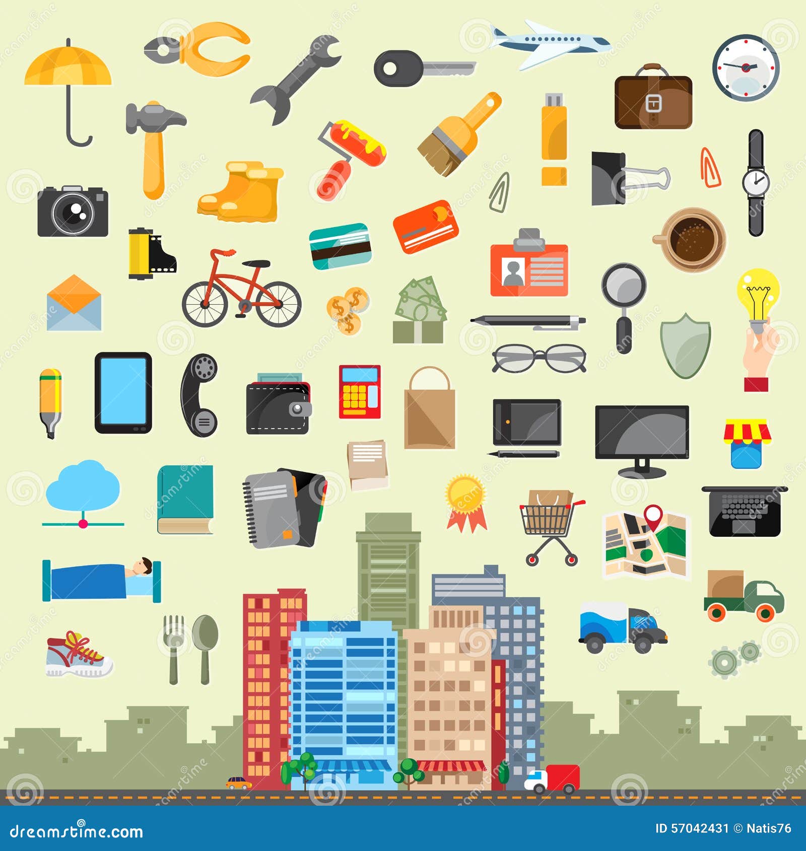 Universal icon set stock vector. Illustration of repair - 57042431