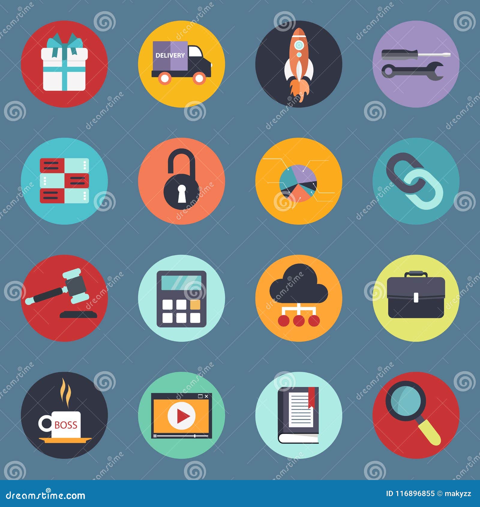 Universal Icon Set for Websites and Mobile Applications Stock ...