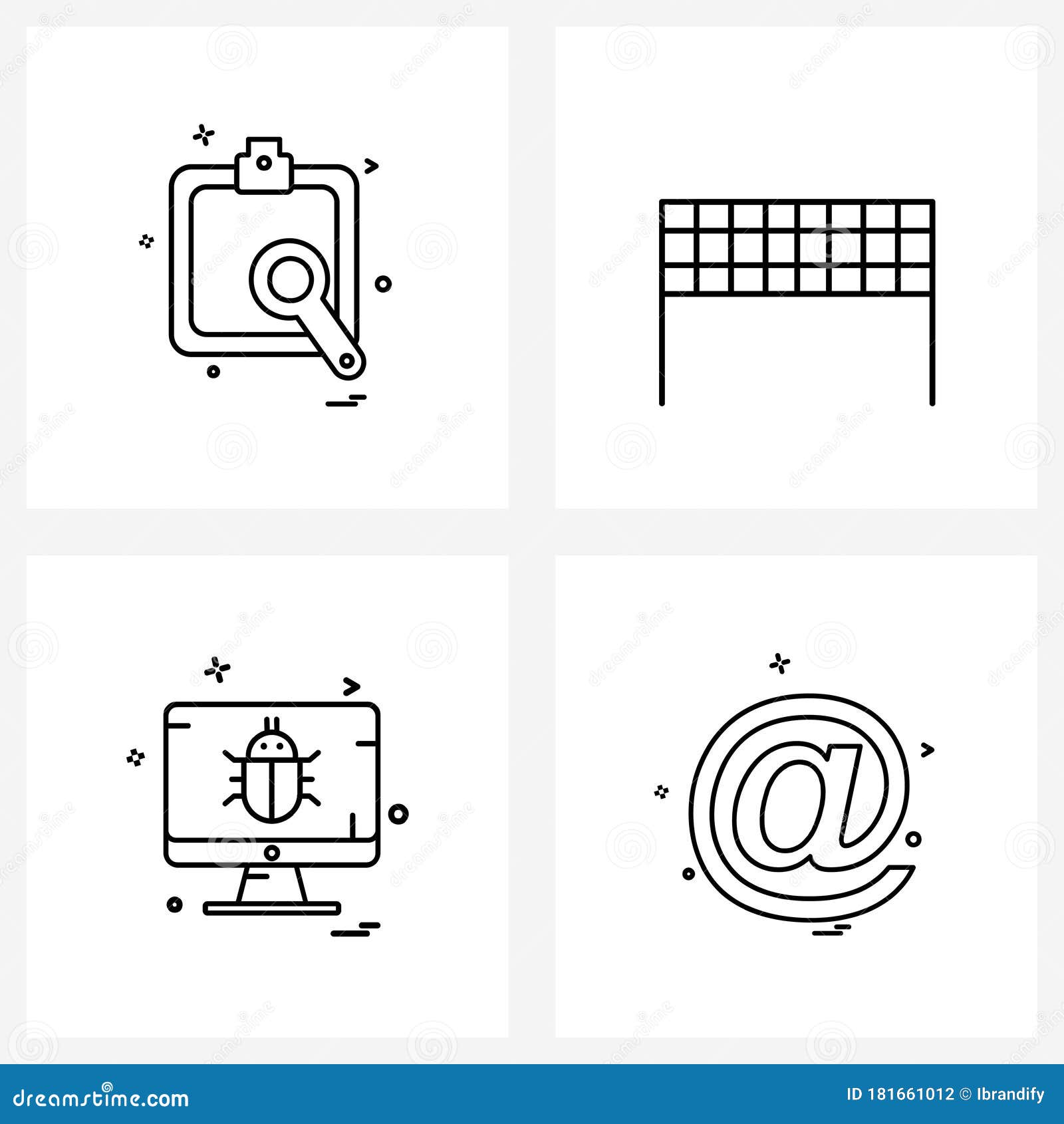 4 Universal Icons Pixel Perfect Symbols of Text, Cyber Security ...