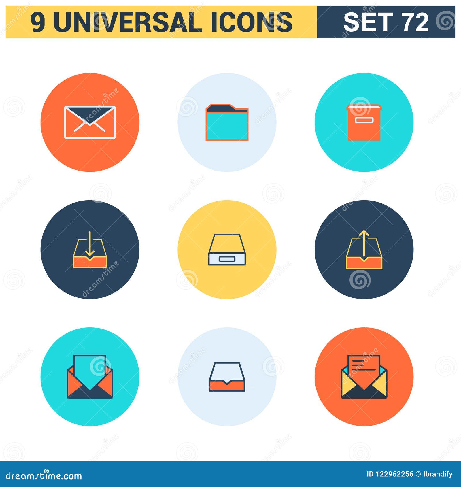Universal icons set vector stock vector. Illustration of business ...