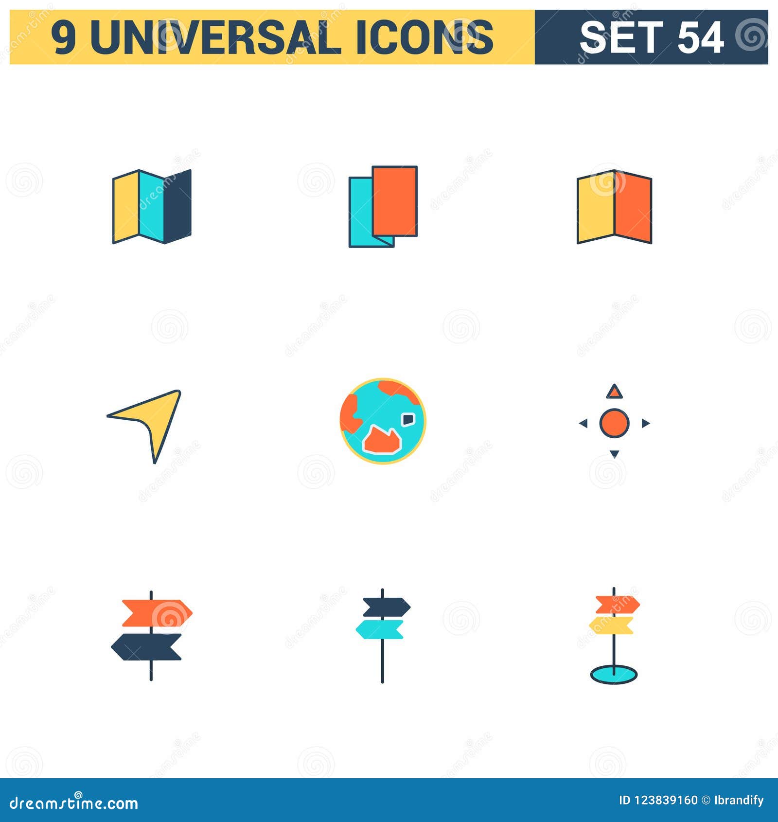 Universal icons set vector stock vector. Illustration of universal ...
