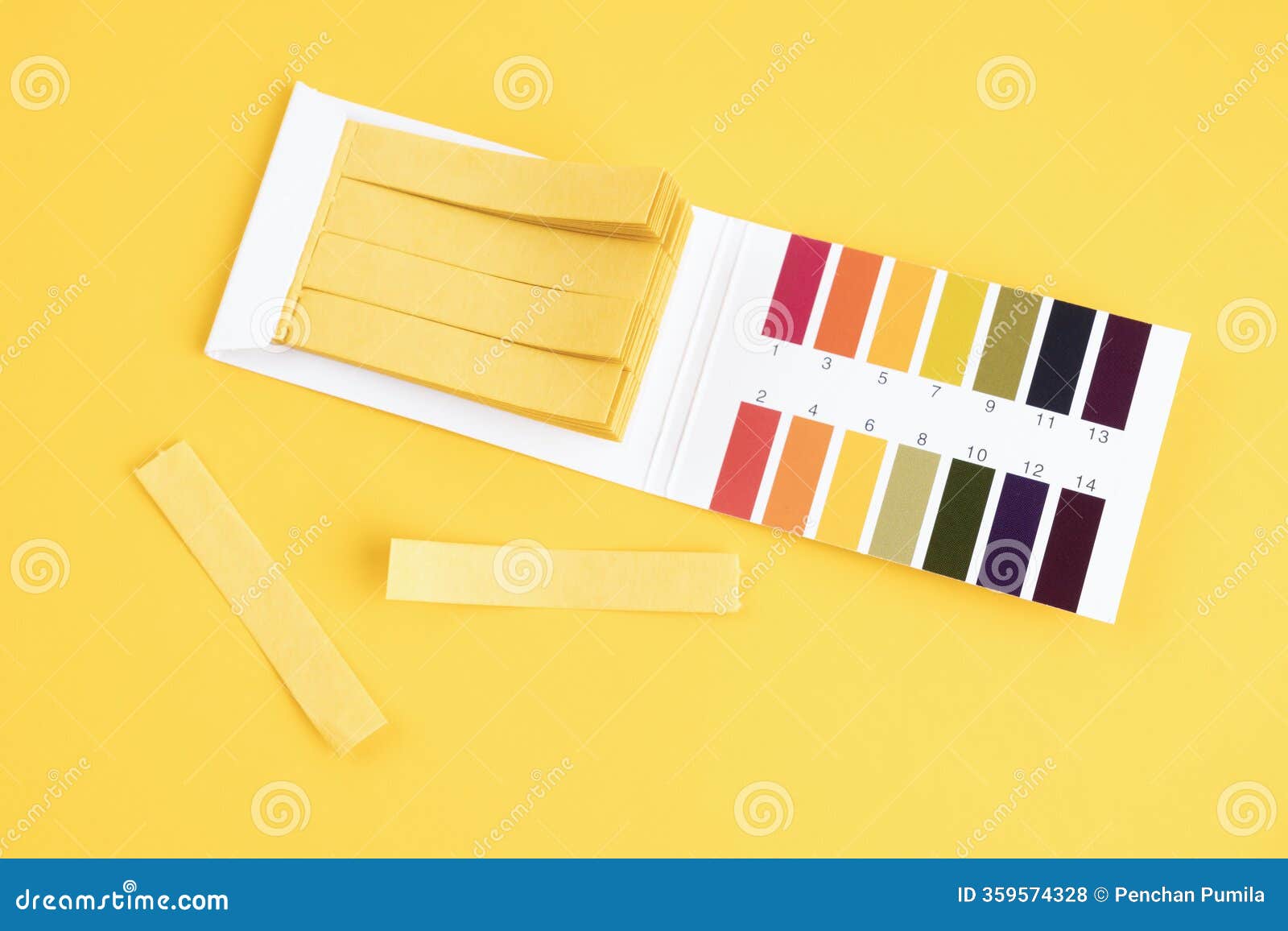 Universal Indicator Paper, Litmus Paper Of Ph Value Measurement Stock ...