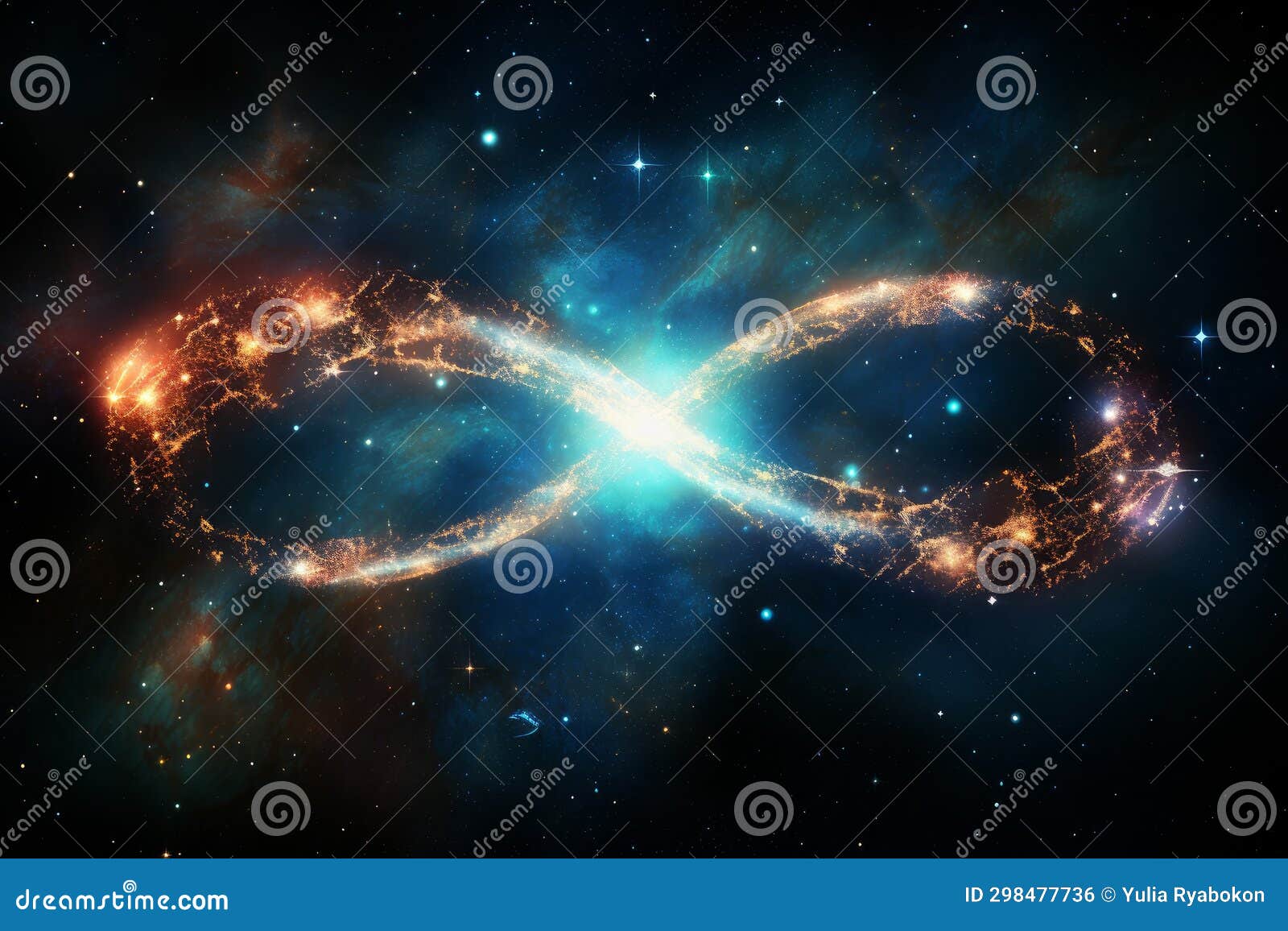 Universal Infinity Sign Universe. Generate Ai Stock Illustration ...