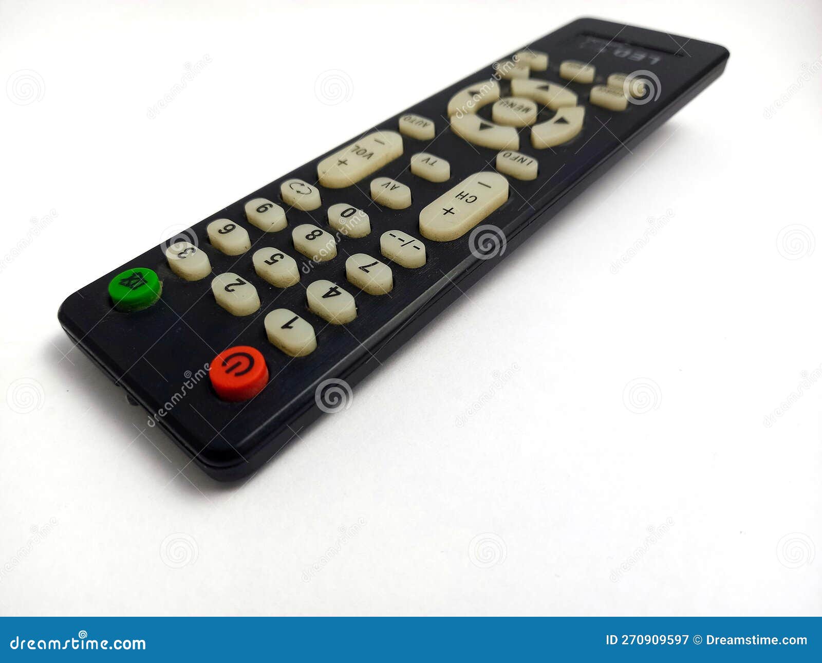 Universal Isolated Remote Control on White Isolated Background Stock ...