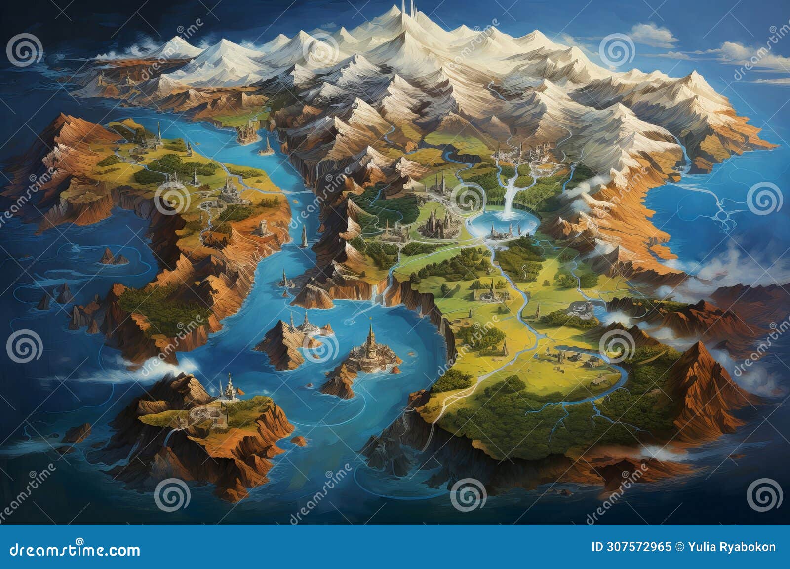 Universal Map Geographical View. Generate Ai Stock Image - Image of ...
