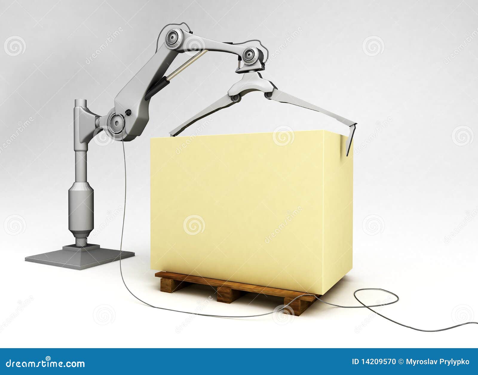 Universal Mechanical Manipulator Stock Illustration - Illustration of ...
