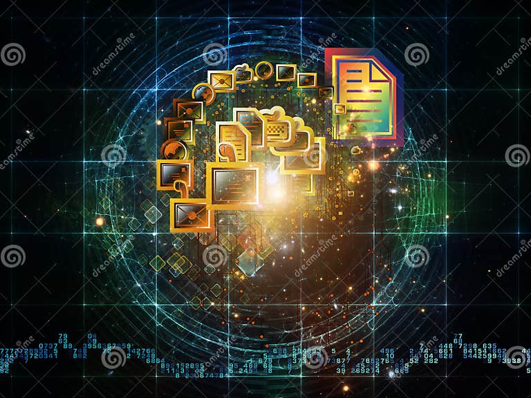 Universal messaging stock illustration. Illustration of connection ...