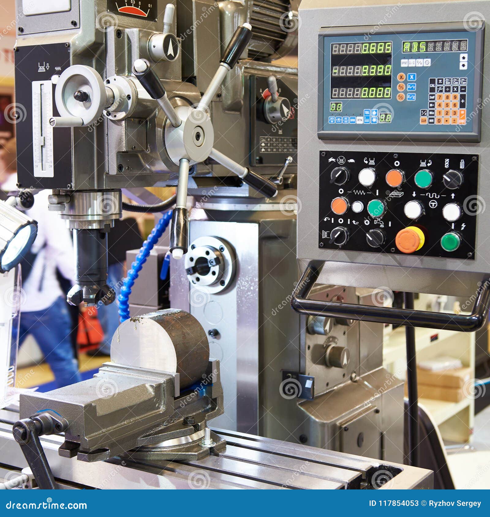 Universal milling machine stock image. Image of modern - 117854053