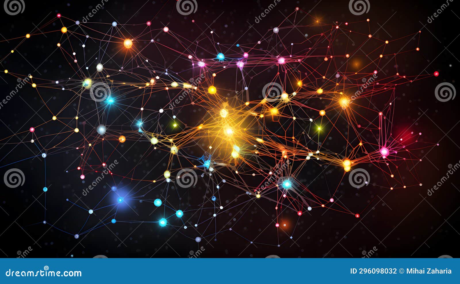 Universal Mind Connections in Neural Network Stock Illustration ...