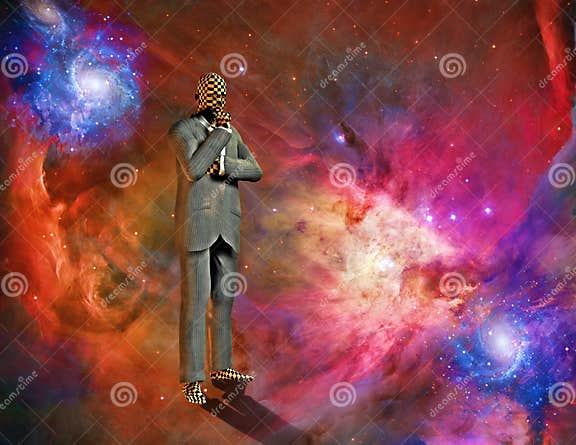 Universal mind stock illustration. Illustration of galaxy - 81378568