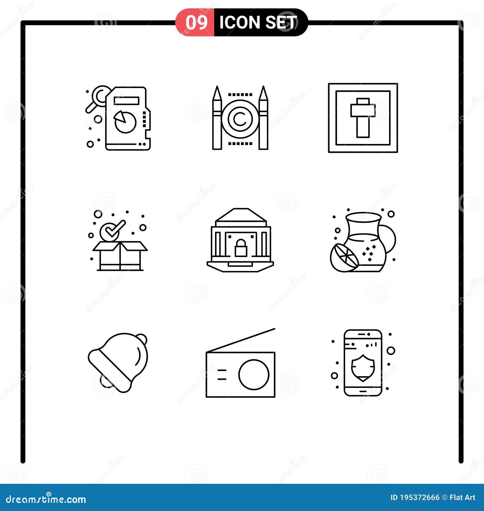 16 Universal Outlines Set For Web And Mobile Applications Egg