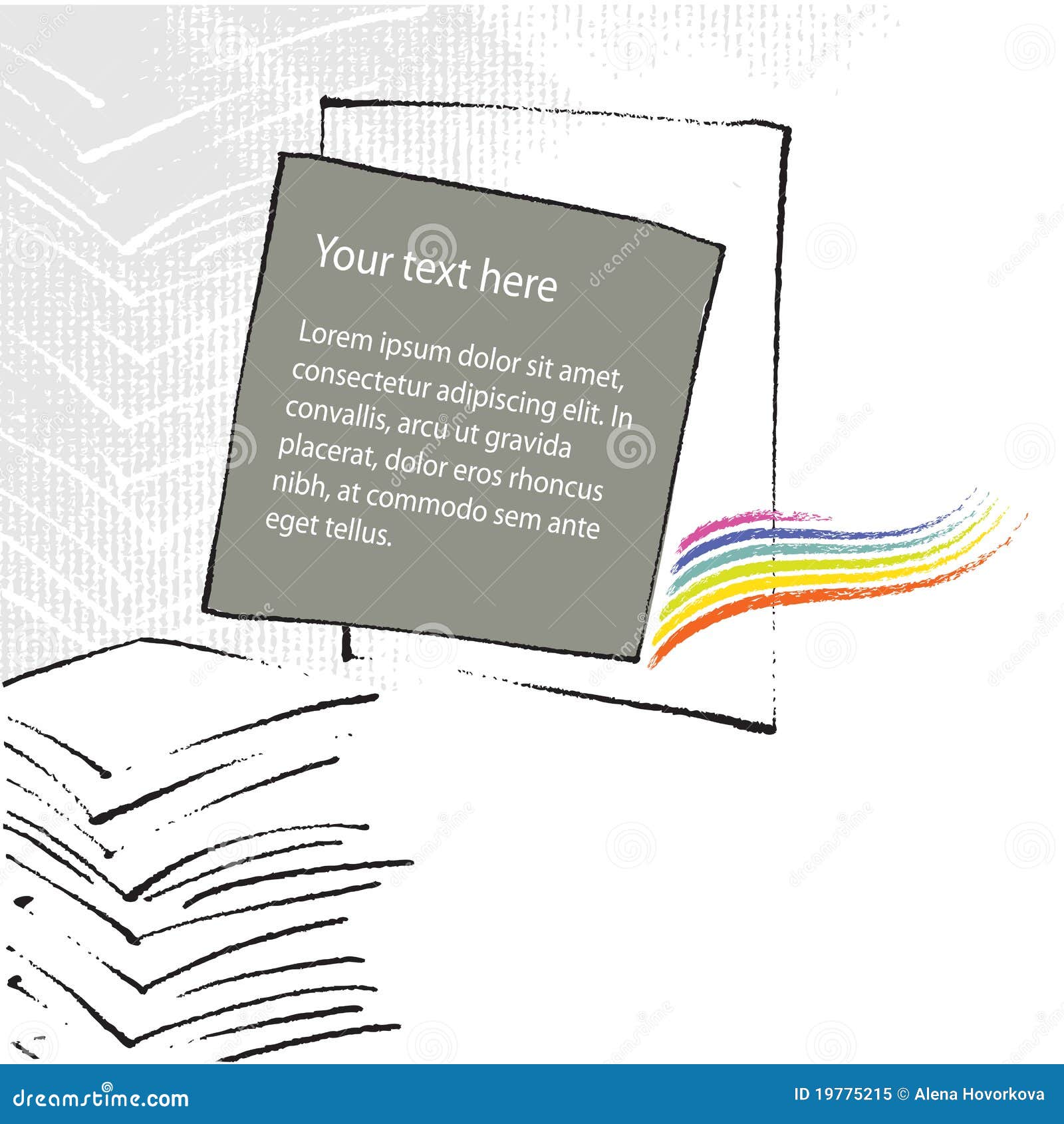 Universal Page-layout Design, Office Theme Stock Vector - Illustration ...