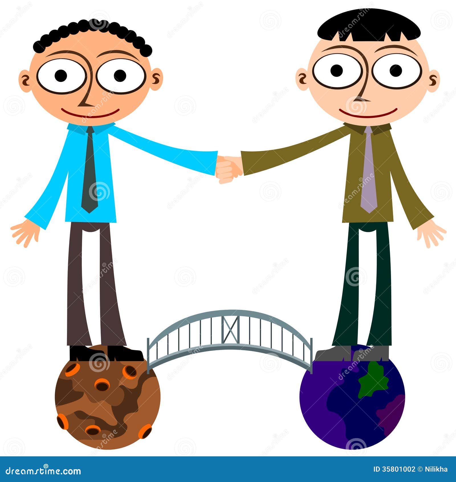 A universal partnership stock illustration. Illustration of agree ...