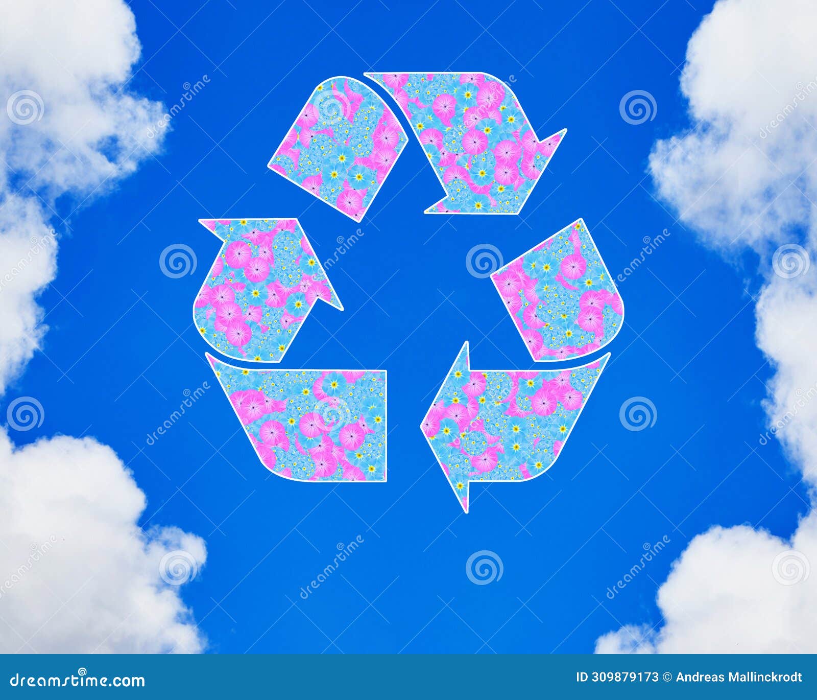 Universal Recycling Symbol Featuring Three Black Arrows Rotating ...
