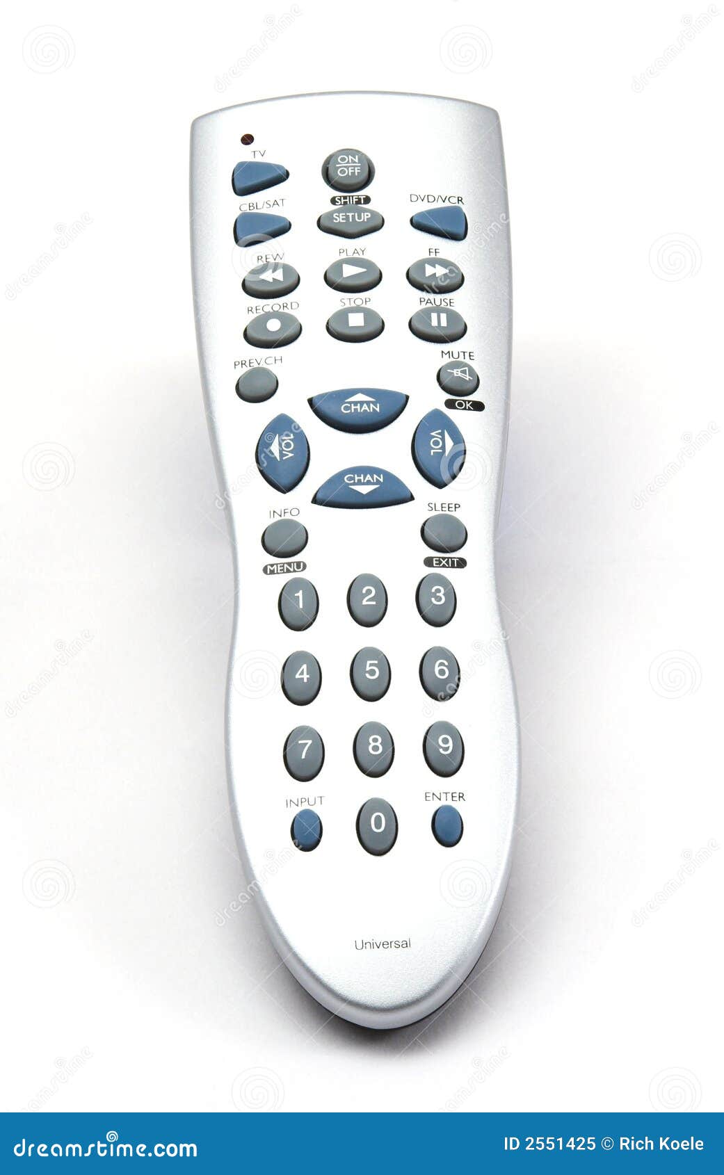 Universal Remote stock image. Image of television, change - 2551425