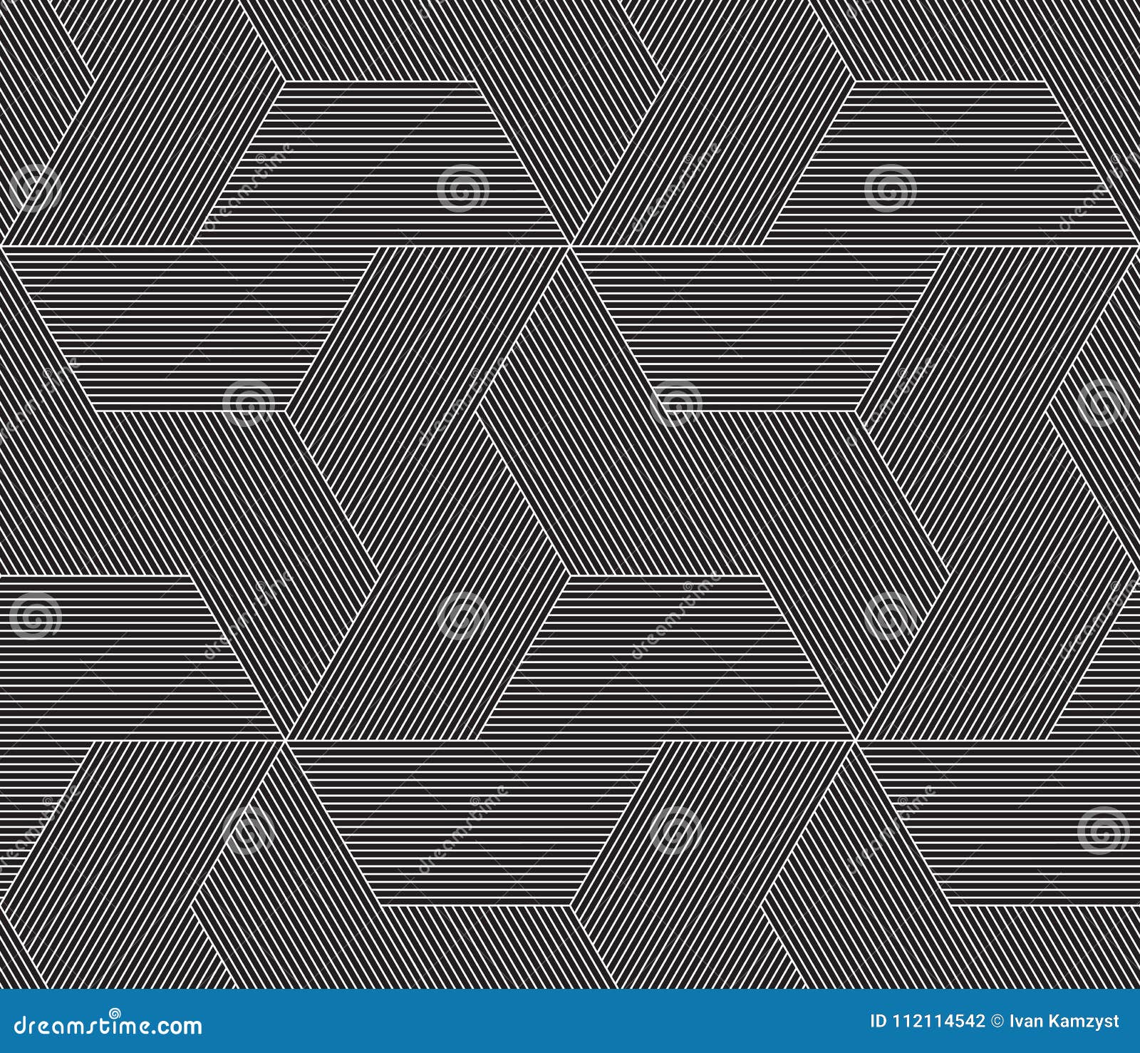 Universal Repeating Abstract Shape in Black and White Stock Vector ...