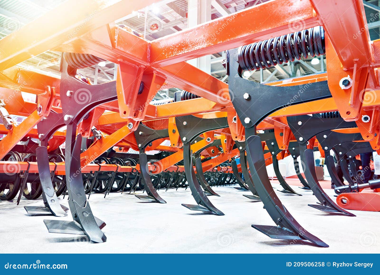 Universal Cultivator with Spring Struts at Exhibition Stock Photo ...