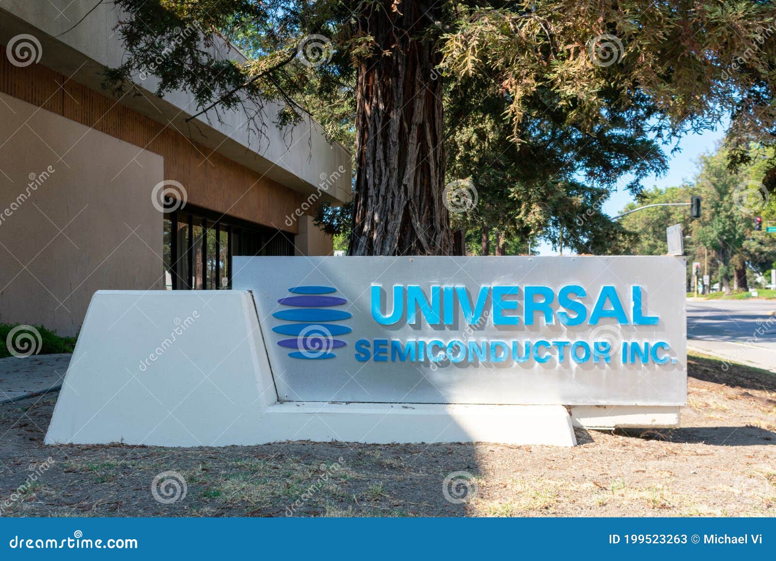 Universal Semiconductor Sign at at Headquarters Editorial Stock Photo ...