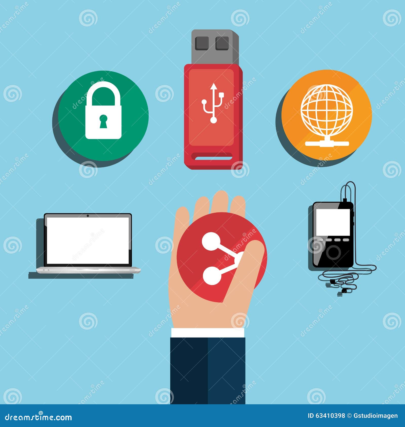 Universal Serial Bus stock illustration. Illustration of equipment ...