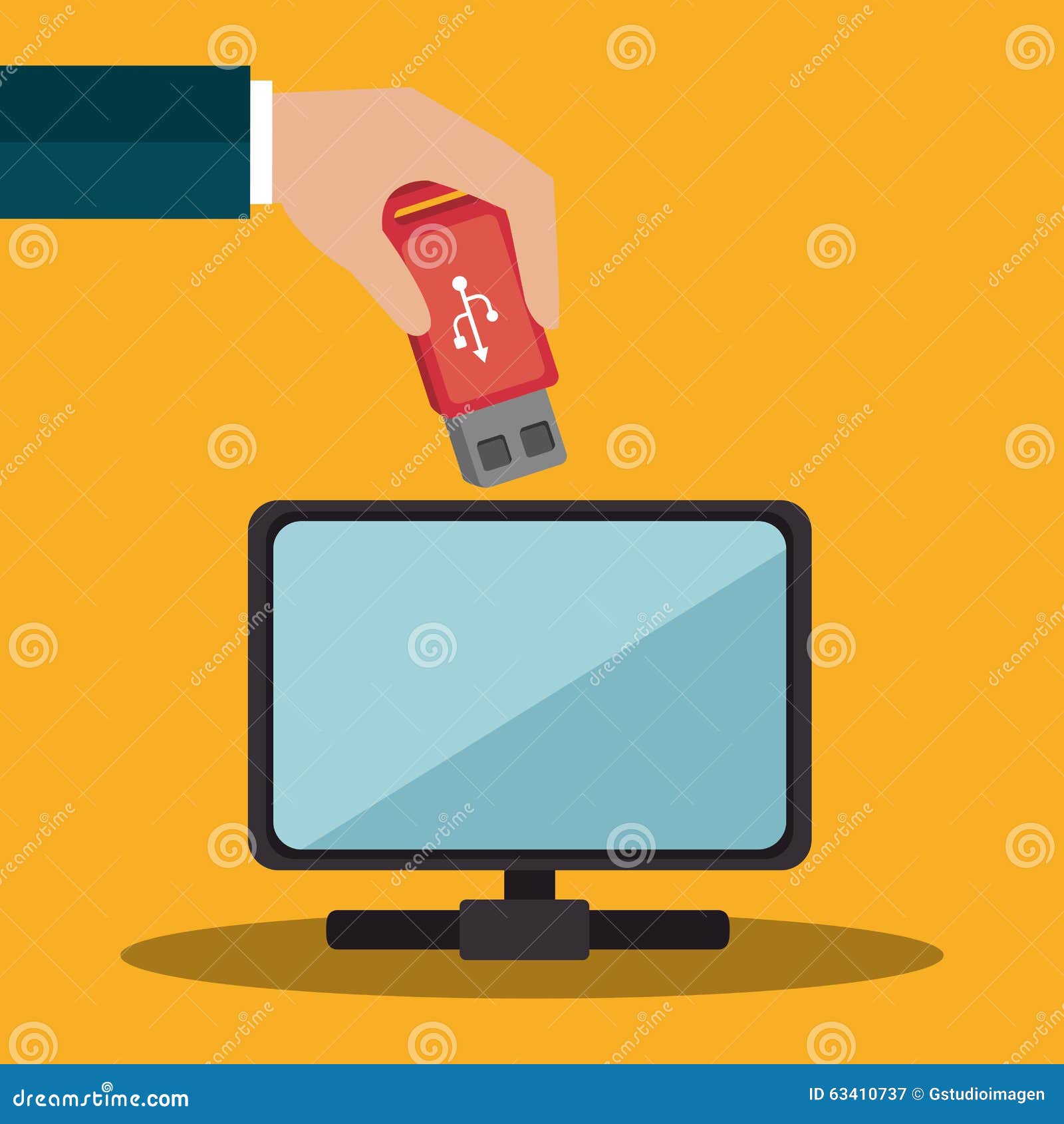Universal Serial Bus stock illustration. Illustration of multimedia ...