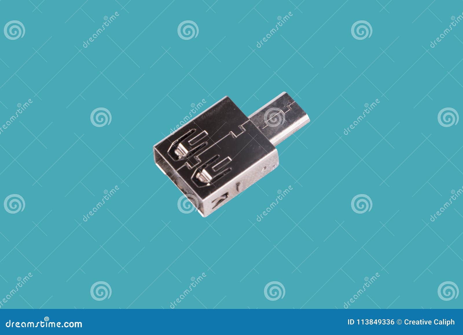 Universal Serial Bus USB Drive Connected To the Adapter Isolated Stock ...