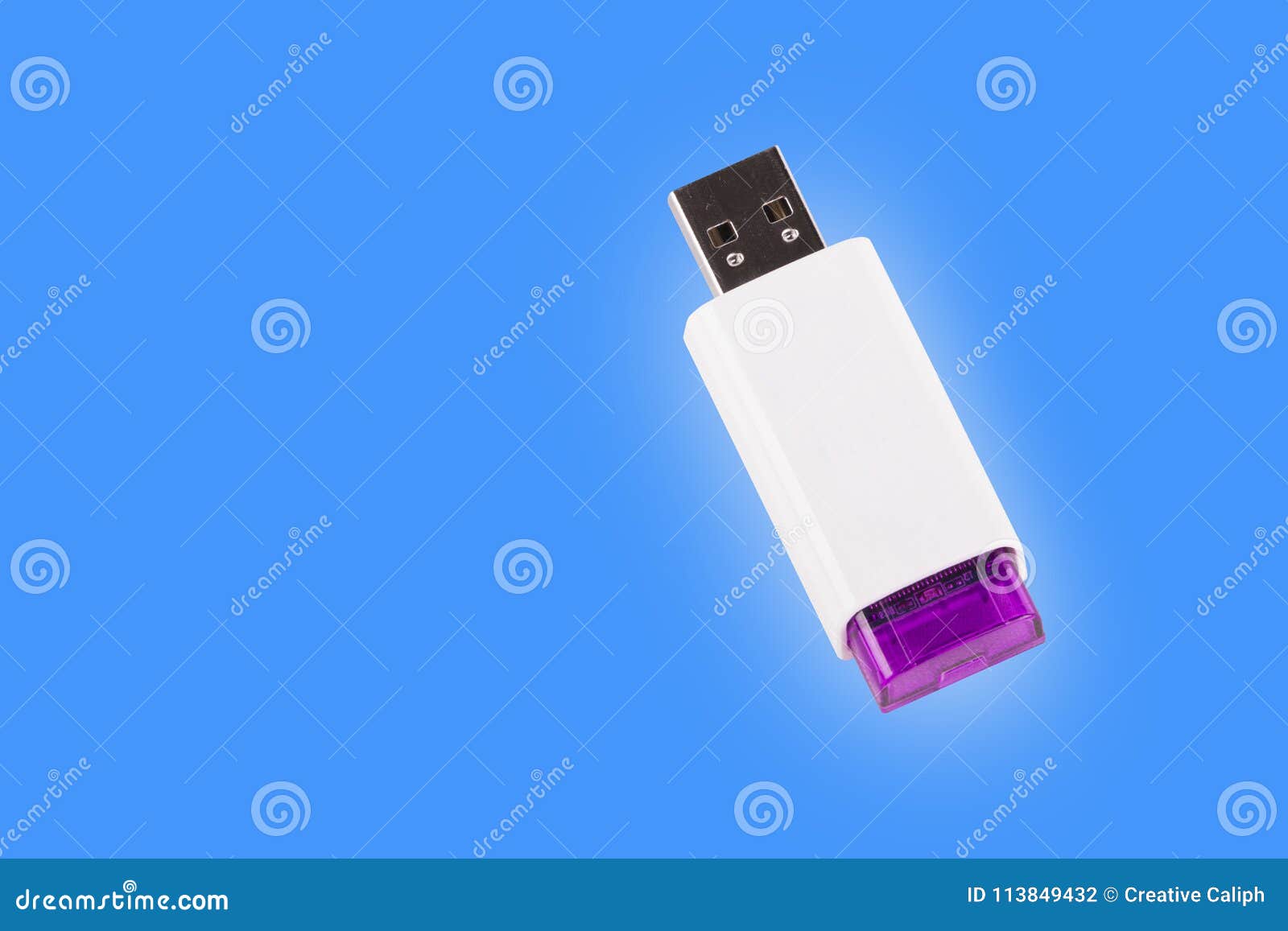 Universal Serial Bus USB Drive Connected To the Adapter Isolated Stock ...