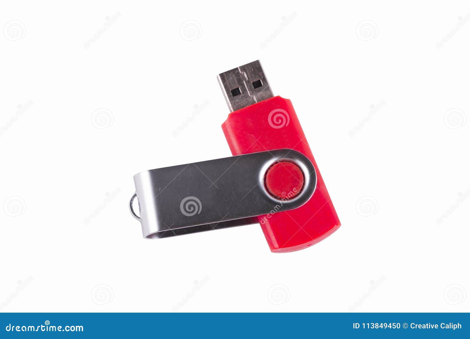 Universal Serial Bus USB Drive Connected To the Adapter Isolated Stock ...