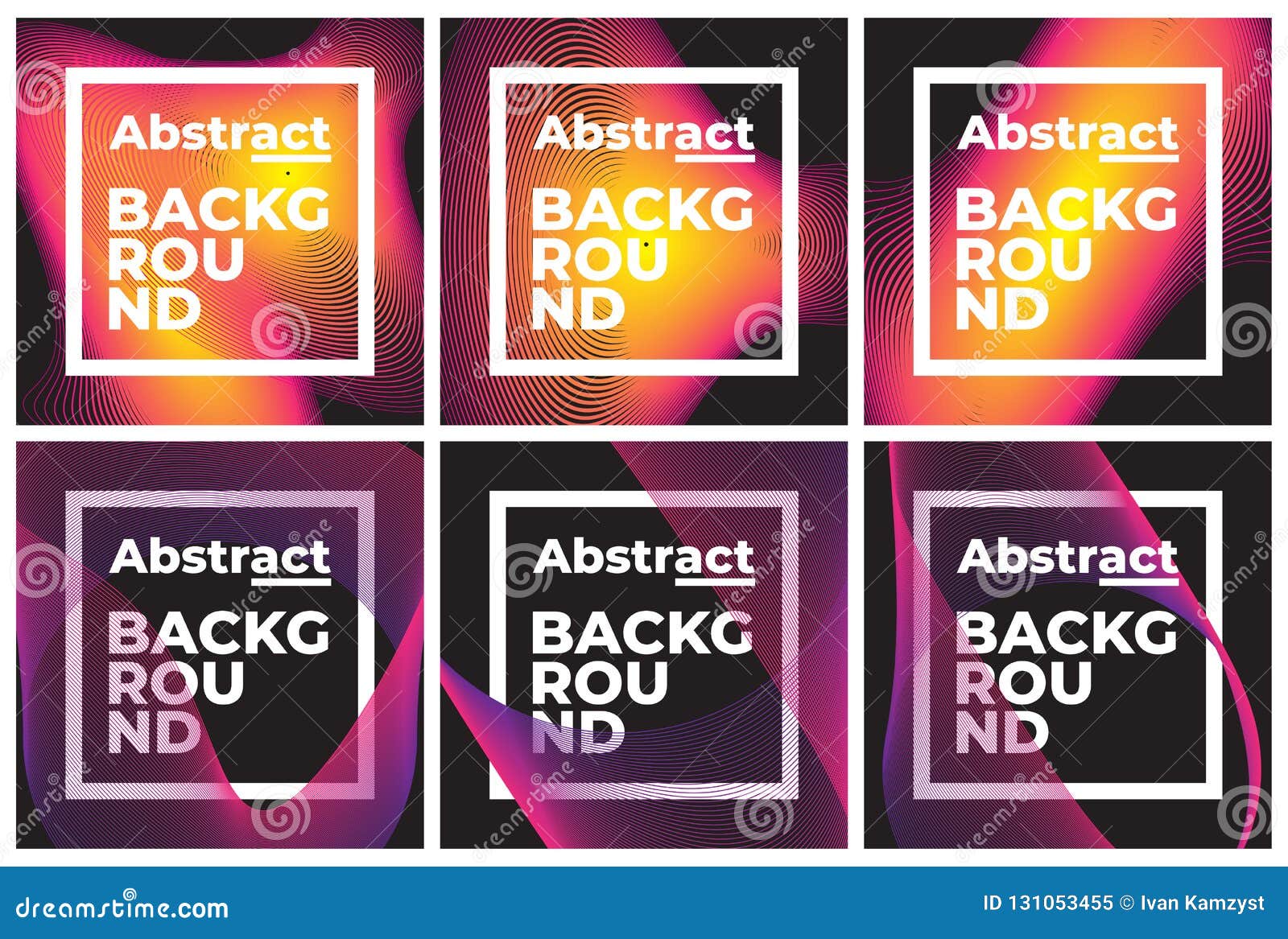 Universal Set Geometric Shape with Text Template Stock Vector ...