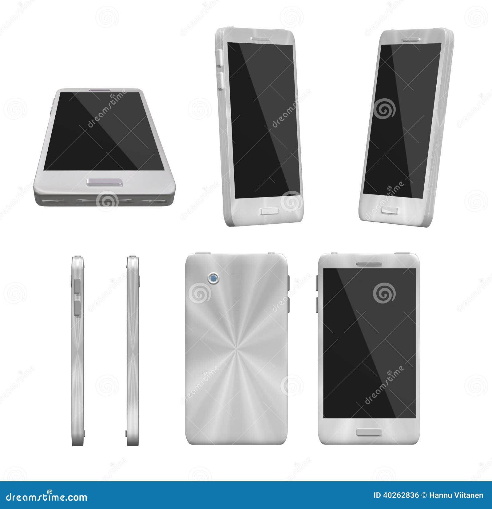 Universal Smartphone Various Angles Stock Illustration - Illustration ...